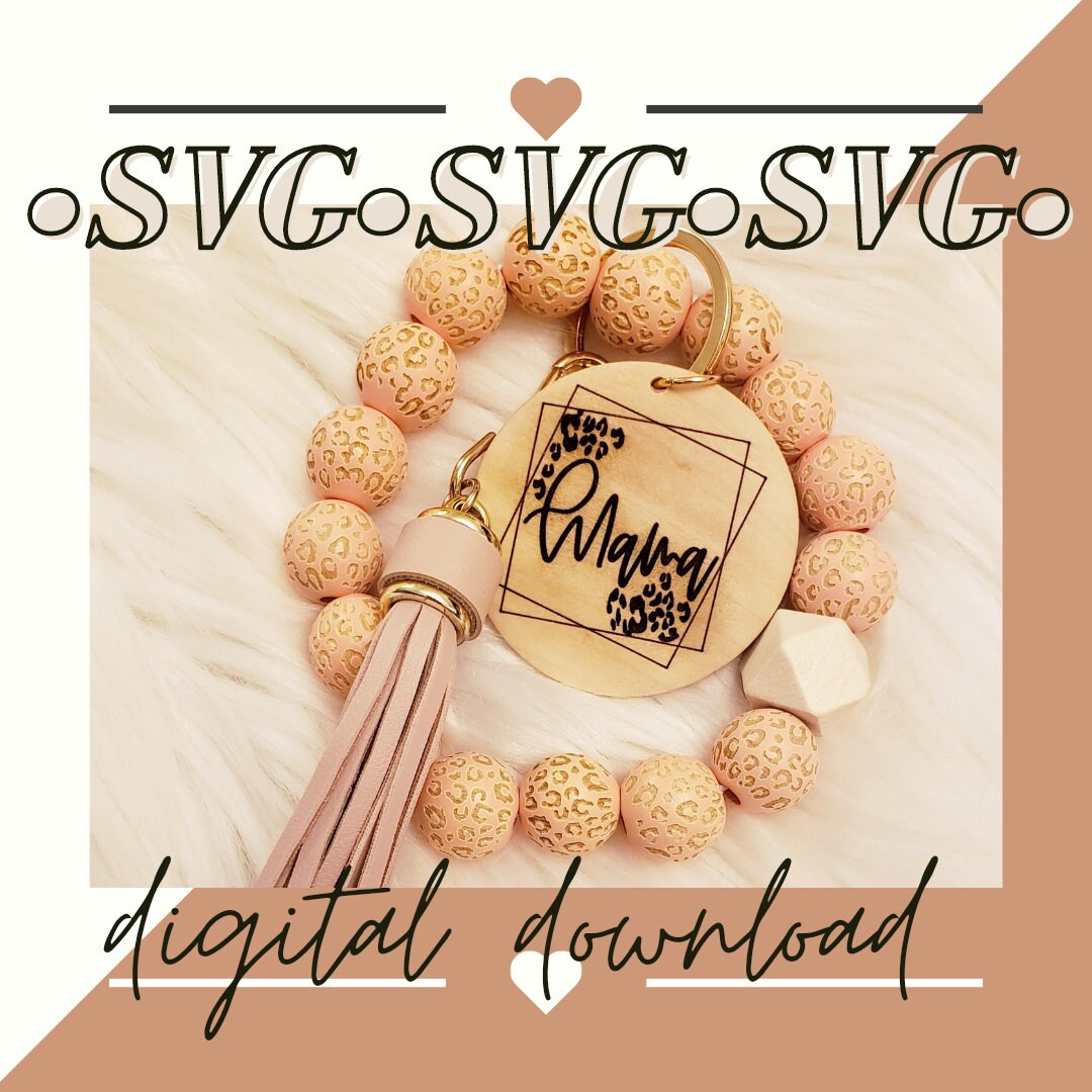 Mama Keychain SVG - Laser Ready Cut File - Etsy