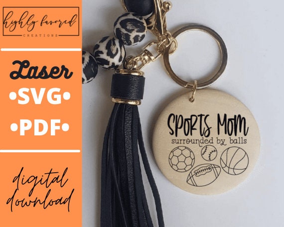 Laser Keychain SVG | Etsy