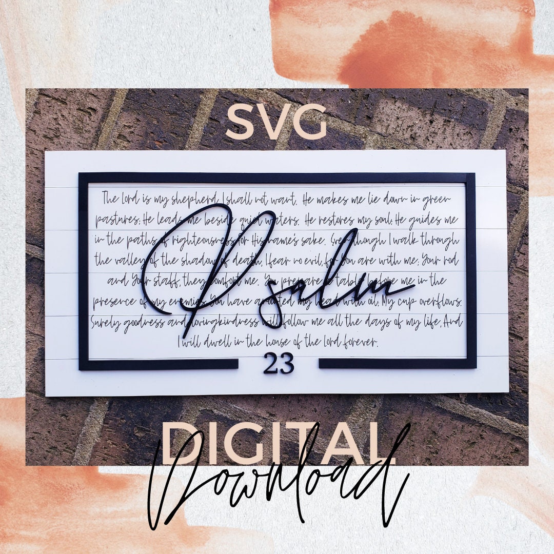 Psalm 23 SVG - Etsy