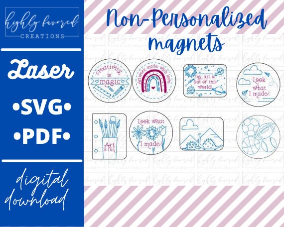 Magnet Laser SVG Bundle - Etsy