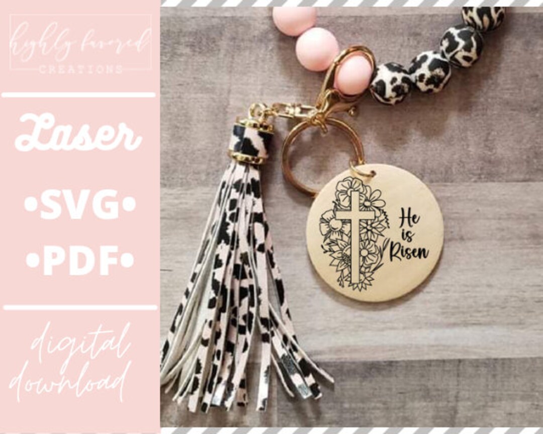 He is Risen Keychain SVG - Etsy