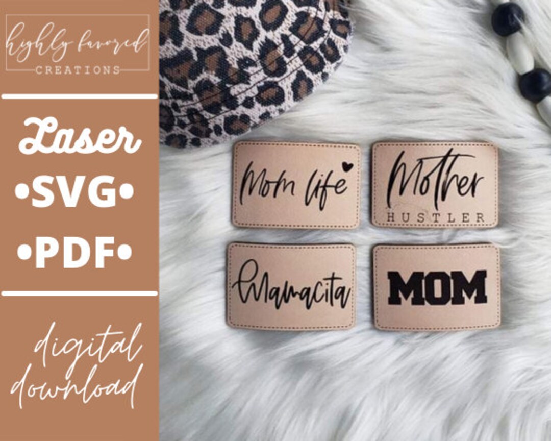 MOM Hat Patch SVG Bundle - Etsy