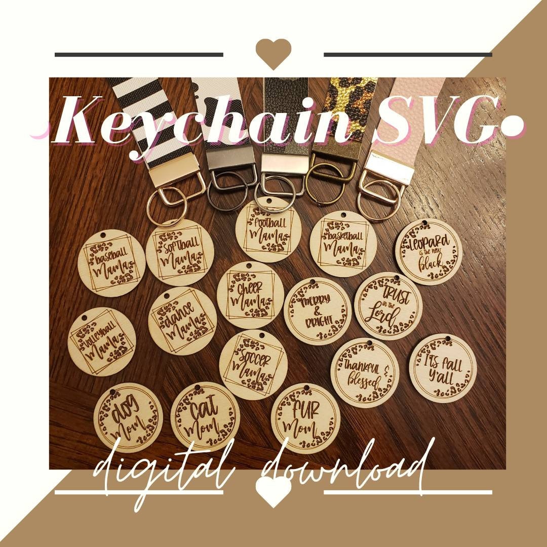Laser Keychain SVG Bundle - Etsy
