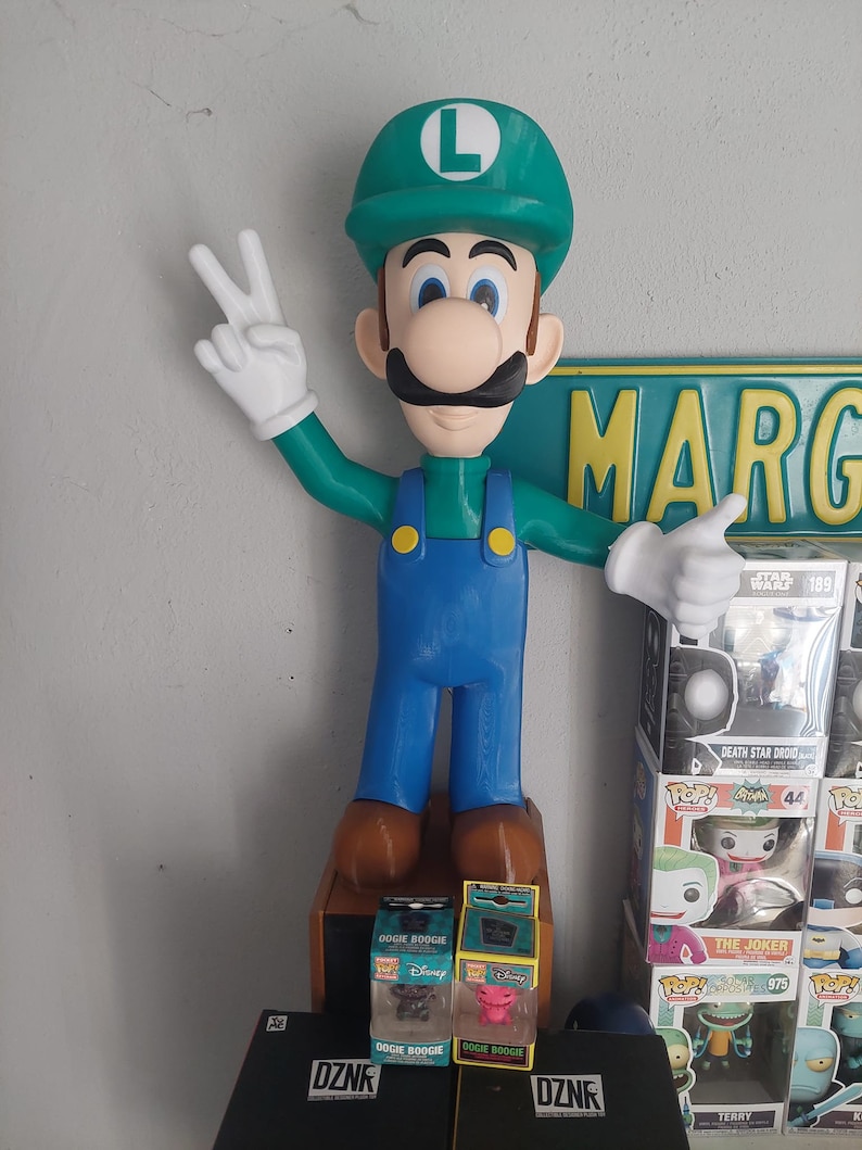Mario and Luigi Statues Life Size Store Display Nintendo - Etsy