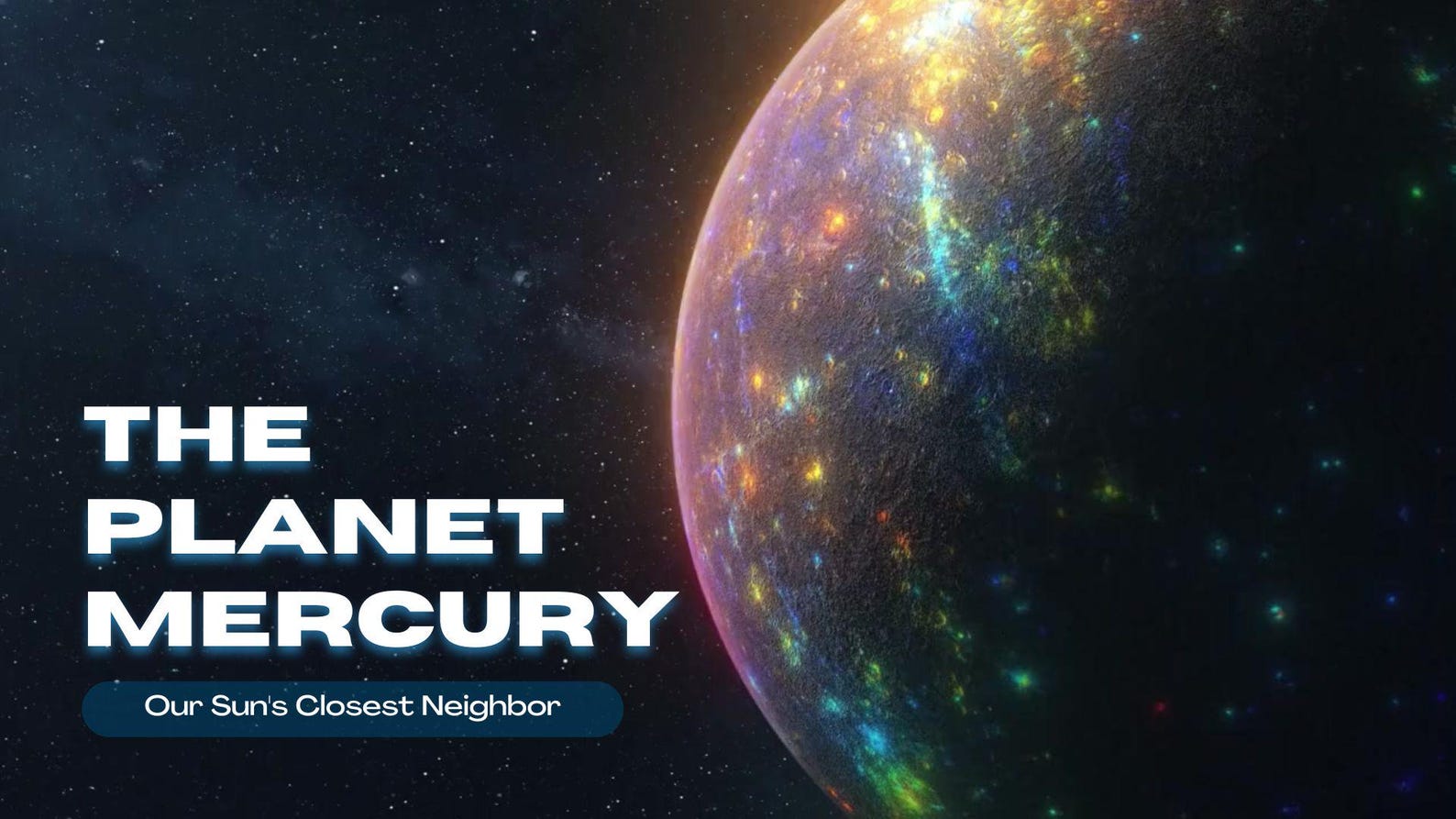 The Planet Mercury Presentation Template - Etsy