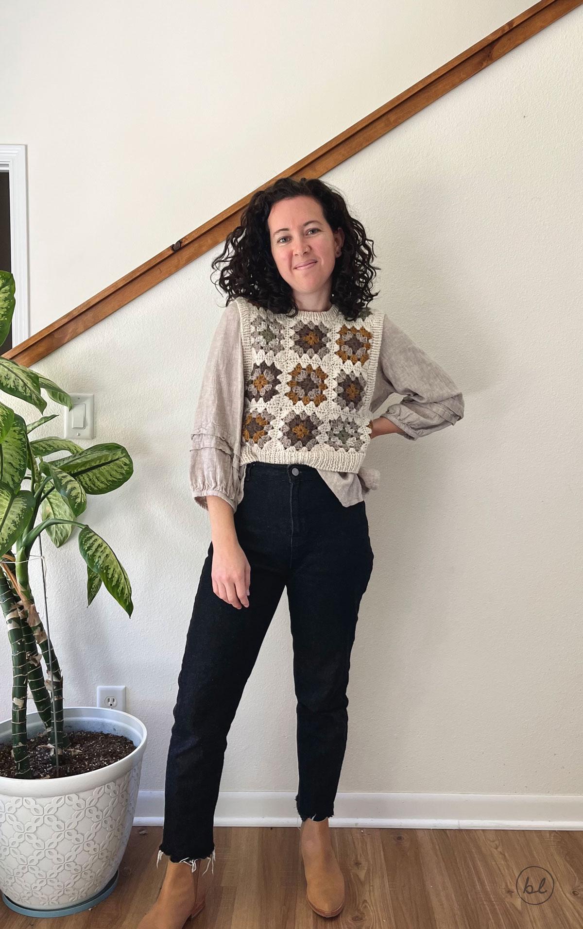 Agnes Sweater Vest | Crochet and Knitting PDF Pattern, Granny Square ...