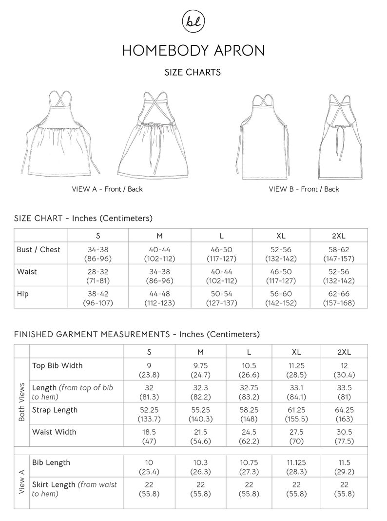 Homebody Apron | Sewing Pattern, PDF Sewing Pattern, Apron Pattern ...