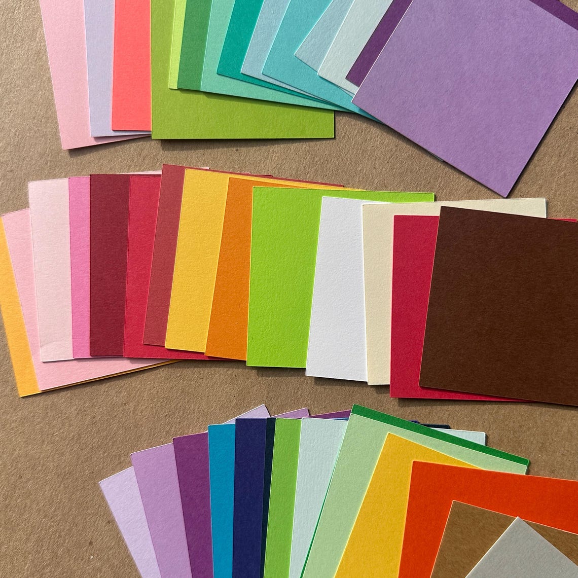 39 - 2.33” Square Die Cut - 39 Colors - Shape- Assorted Colors ...