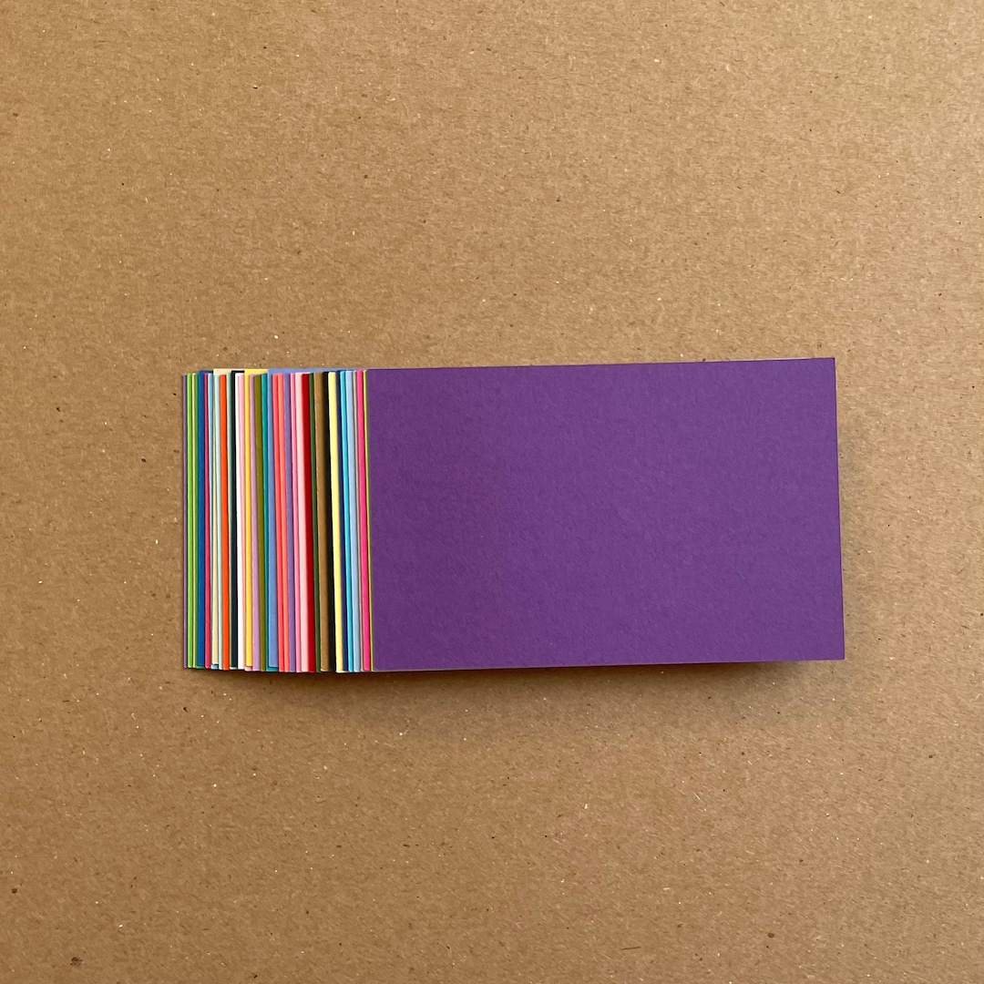 35 Rectangle Die Cuts - 2.45” X 3.78” - Shape - Assortment - Colors ...