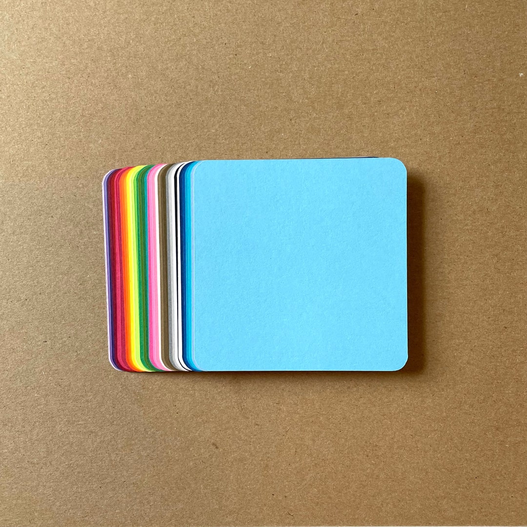 40 - 2.6” Rounded Square Die Cut - Shape - Cut Out - Cardstock ...