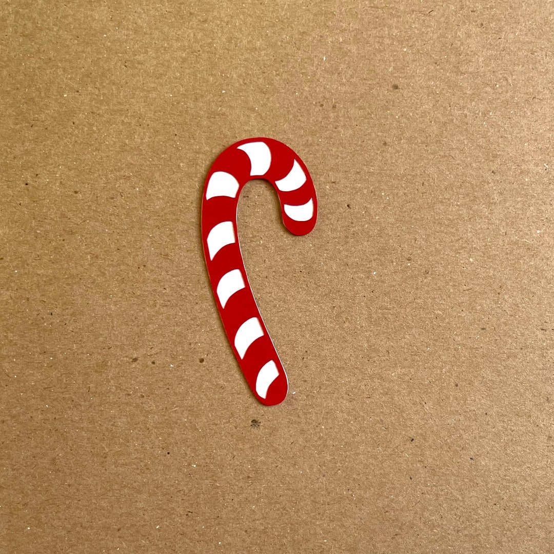 10 Candy Canes - Choose Your Size - 2" Tall - 2.5" Tall - Red - White ...