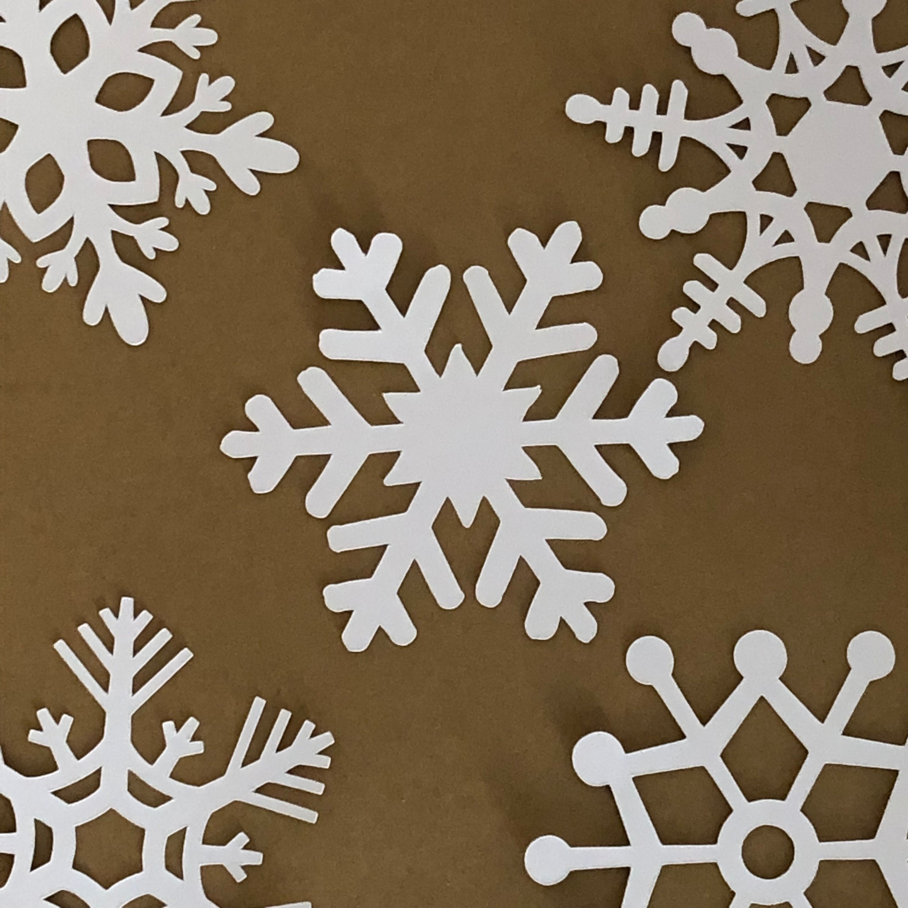 Snowflake Die Cuts Paper Craft Embellishments - Etsy