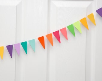 Triangle Party Banner - Etsy