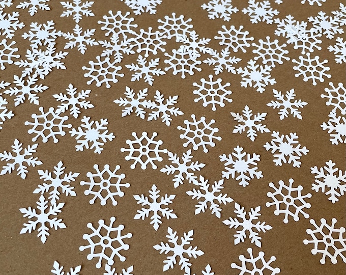 Snowflakes Die Cuts Paper Snowflake Christmas Card Making Supplies Kids ...