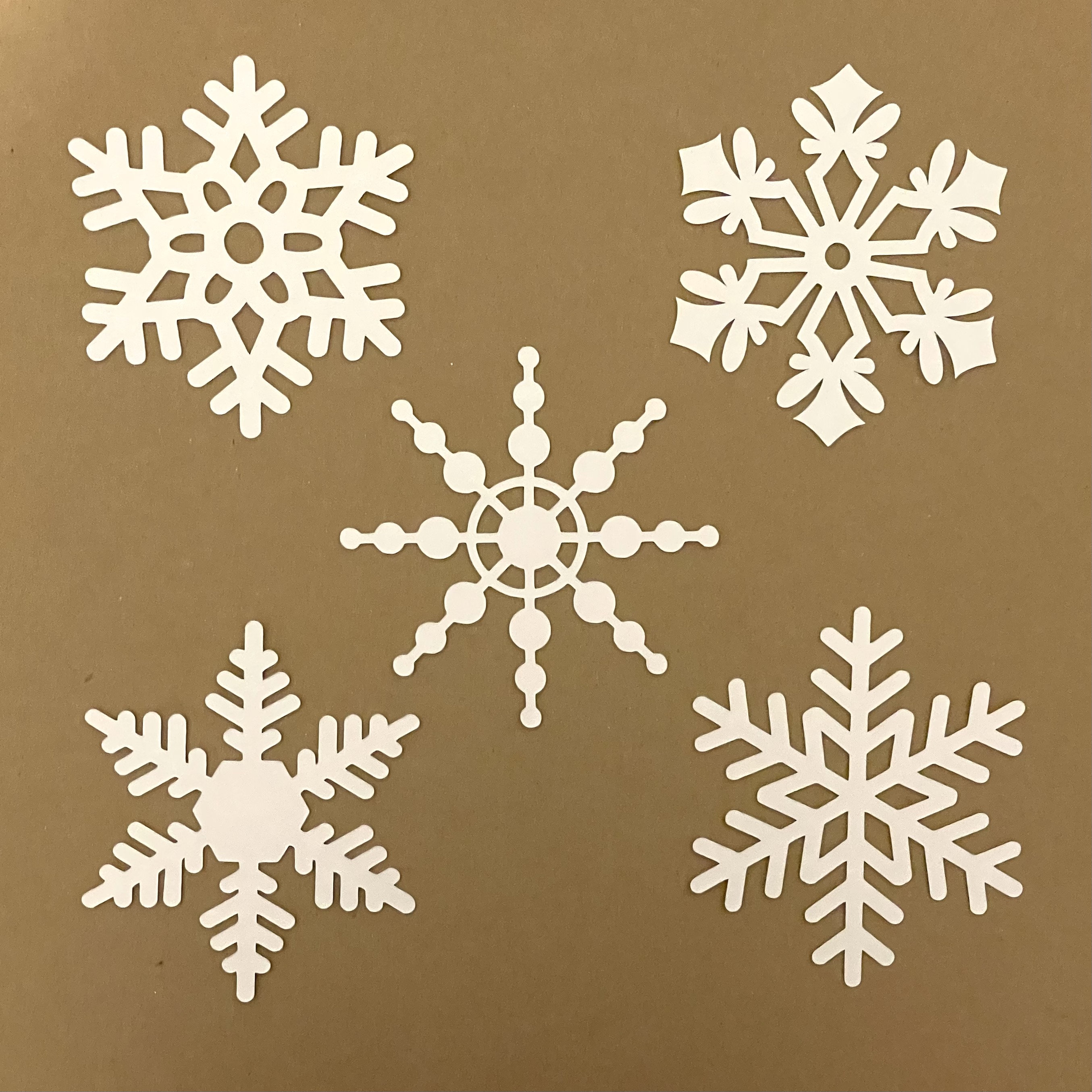 Snowflake Die Cuts Choose Your Size Add a Hole for Hanging - Etsy