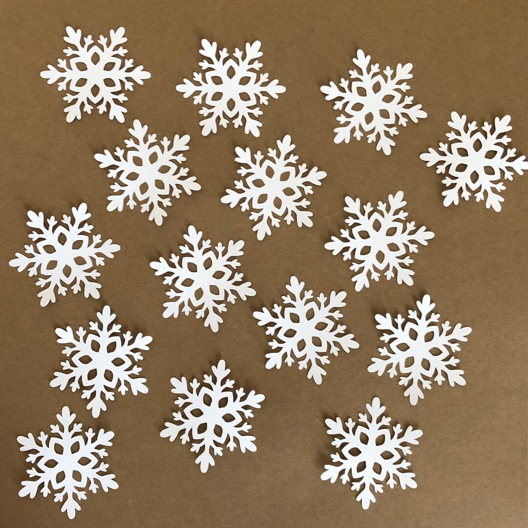 25 - 2” Snowflake Die Cuts Paper Craft Embellishments Set 181 - Etsy