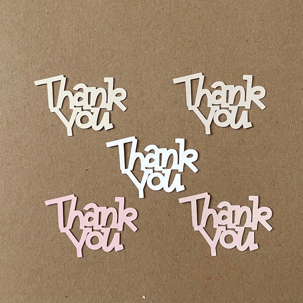 Thank You Die Cut - Etsy