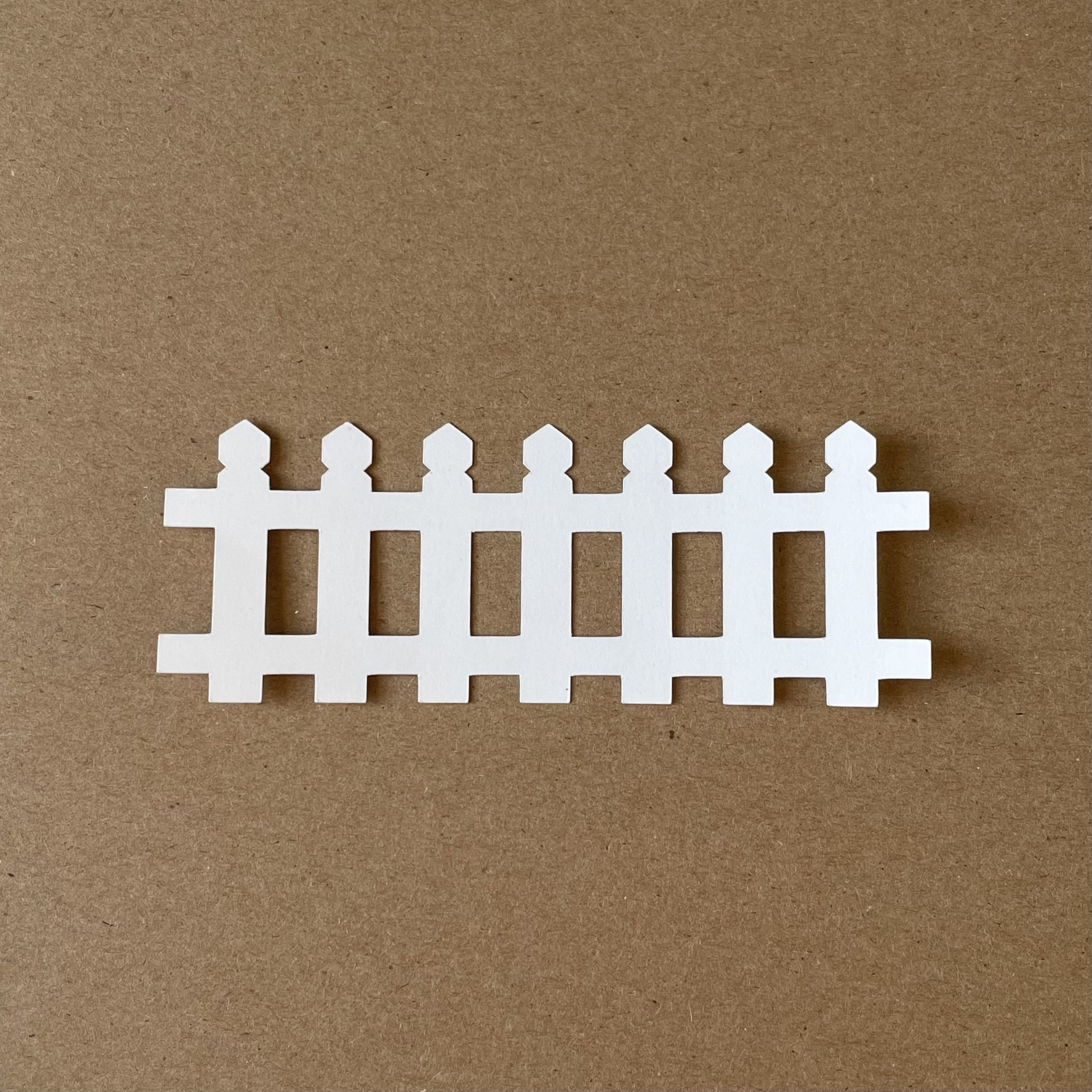 12 1.5 X 4 White Picket Fence Die Cuts Paper Crafts - Etsy