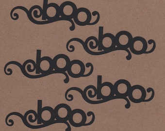 Boo Title Pumpkin Ghost Witch Hat Die Cut Embellishment Paper - Etsy