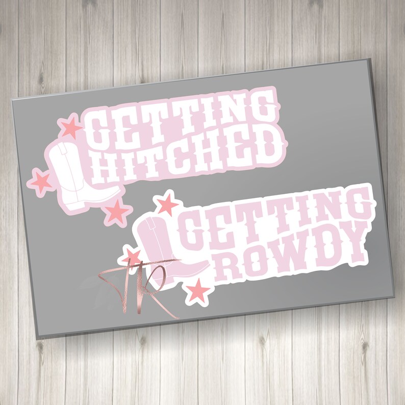 Getting Hitched Getting Rowdy Svg Retro Bride Bachelorette - Etsy