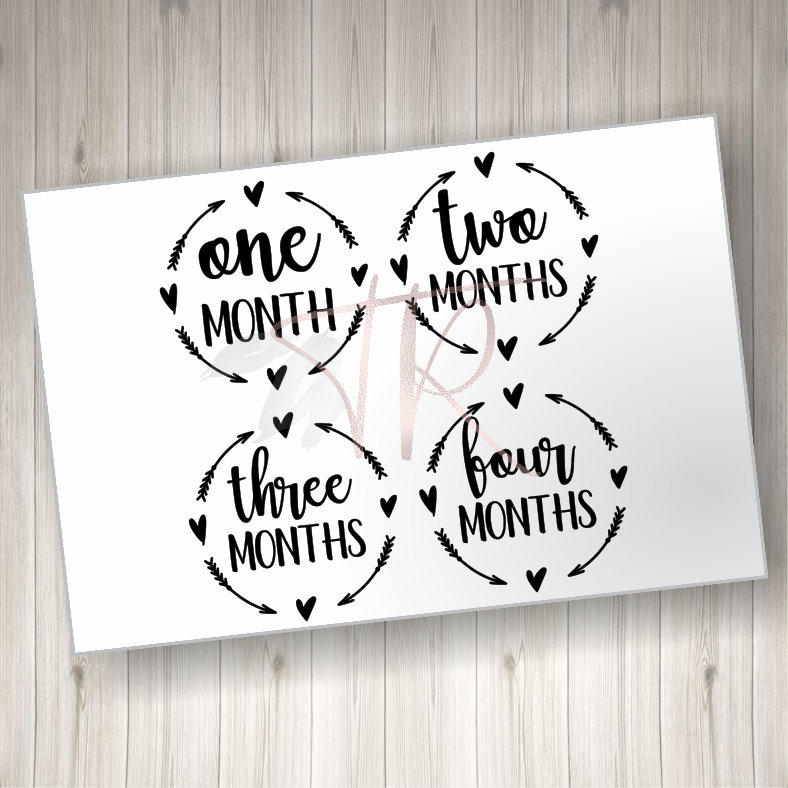 Milestone SVG File DIY Milestone Cut File SVG Files - Etsy
