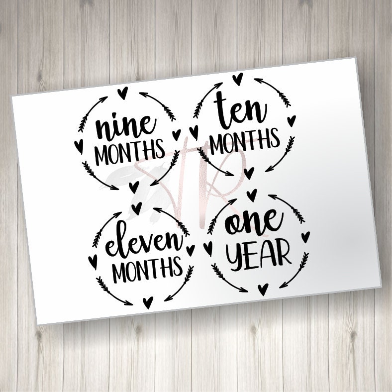 Milestone SVG File DIY Milestone Cut File SVG Files - Etsy