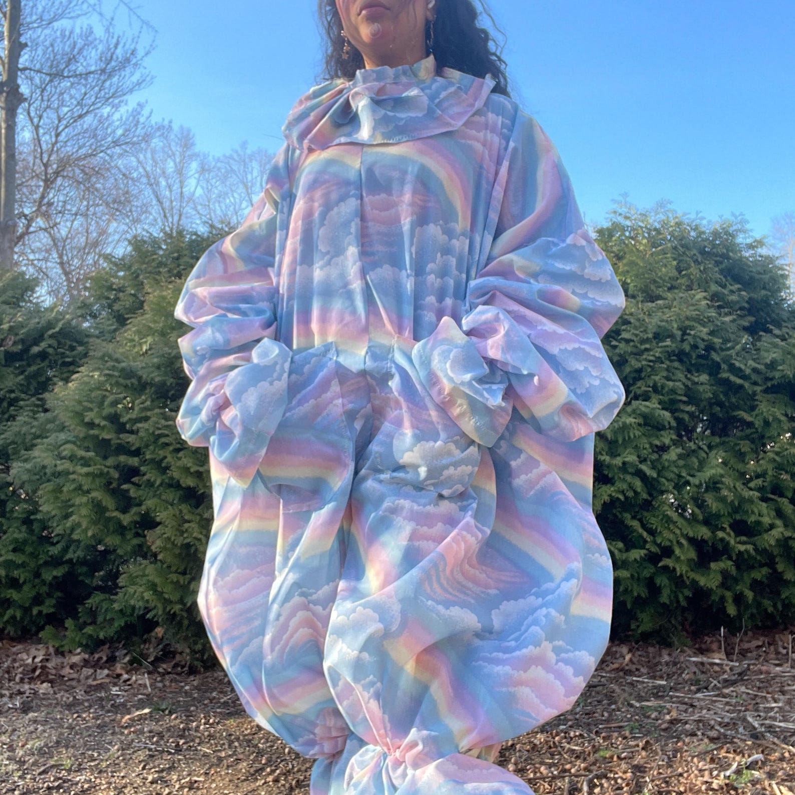 Rainbow Prisms Clown Suit / Play Suit / Clown Costume - Etsy