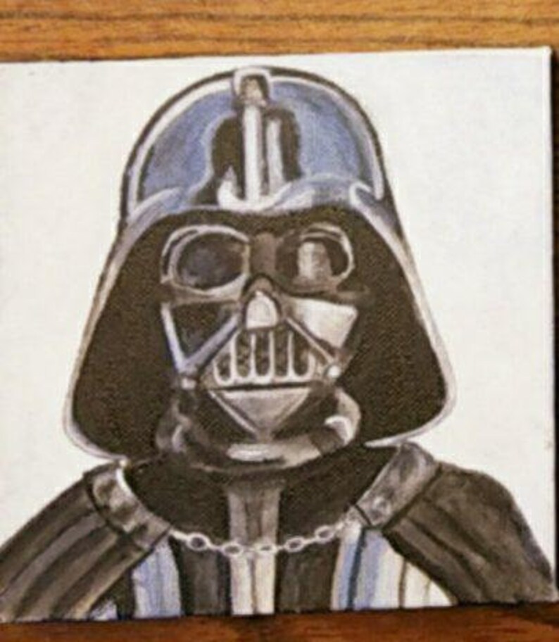 Star Wars Paintings R2d2 C3po Darth Vader Chewy Star - Etsy