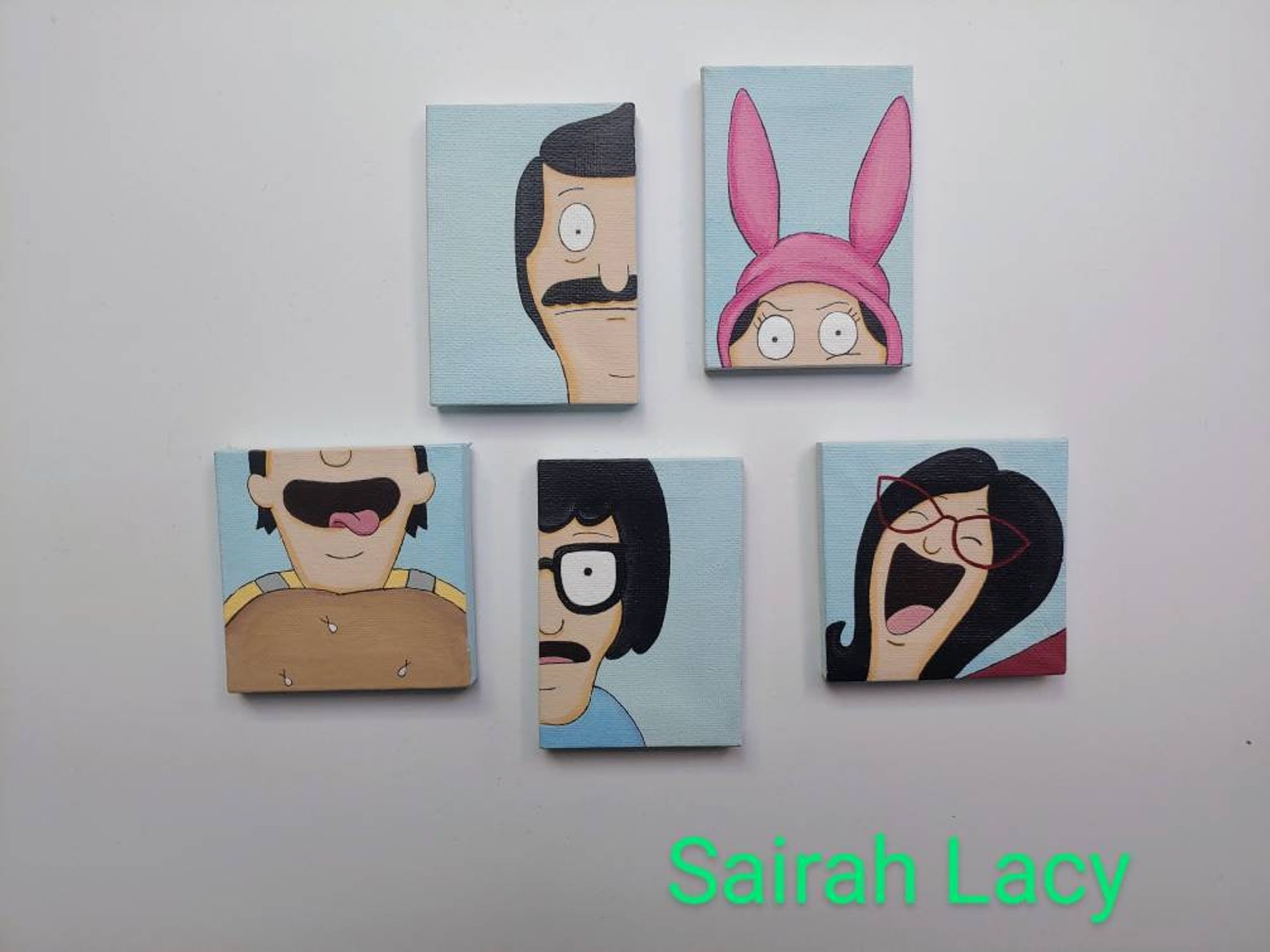 Belcher Kid Mini Set/ Bob's Burgers / Office Art / Louise - Etsy