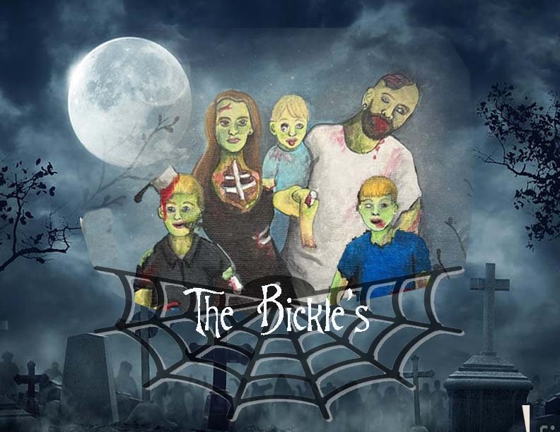 Zombie Family Portrait / Family Portrait / Halloween - Etsy