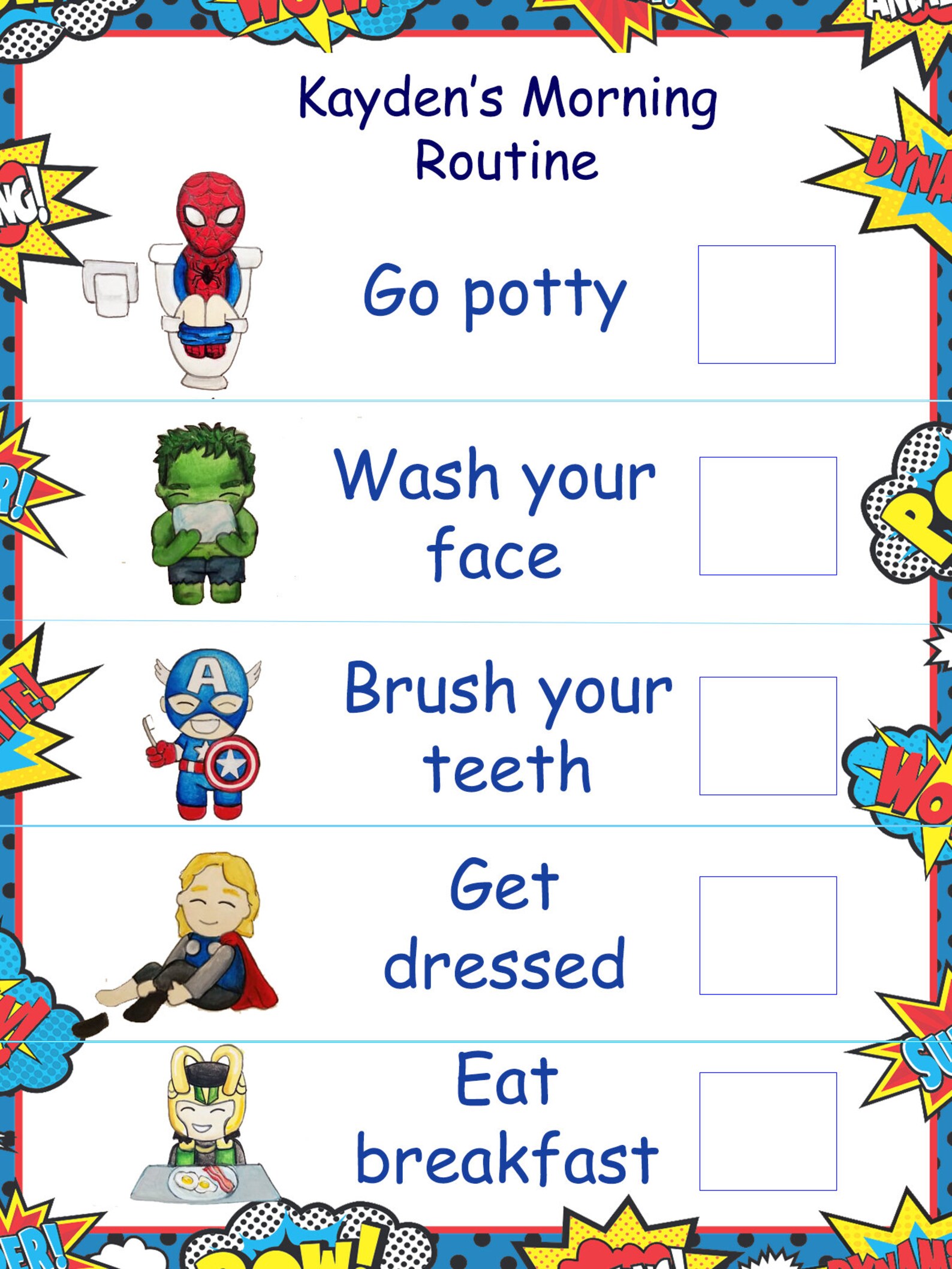 Daily Schedule For Kids Morning Routine Autism Visual Etsy Daily Schedule For Kids Morning Routine Autism Visual Etsy