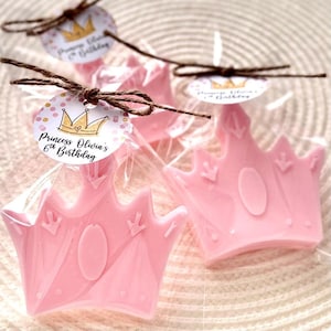 Princess Crown Soap Favors - Birthday Baby Shower Decoration, Princess ...