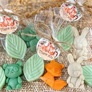 Woodland Animal Soaps - Baby Shower Favors, Boy Girl Fox Bear Rabbit ...