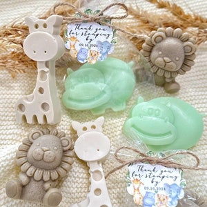 Boho Safari Animal Soaps - Jungle Baby Shower Favors, Boy Girl ...