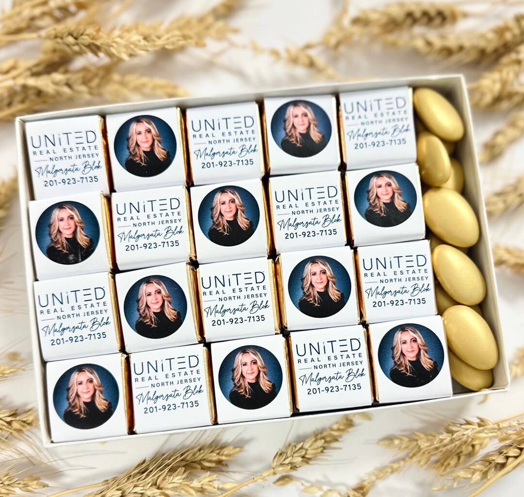 Realtor Chocolate Box With Almond Candy - Real Estate Agent Client Open ...