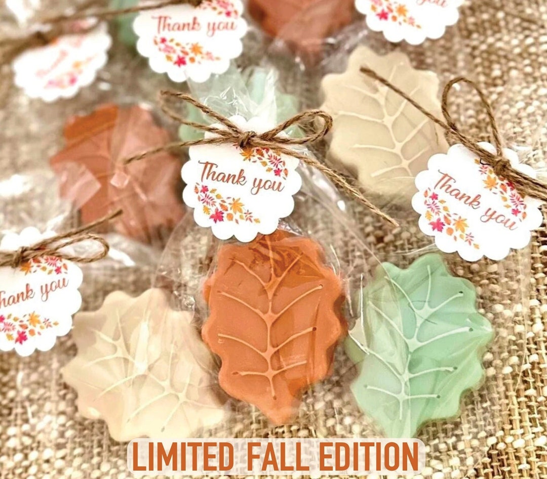 Fall Soap Favors - Leaf Baby Shower Decoration Thanksgiving House Gift ...