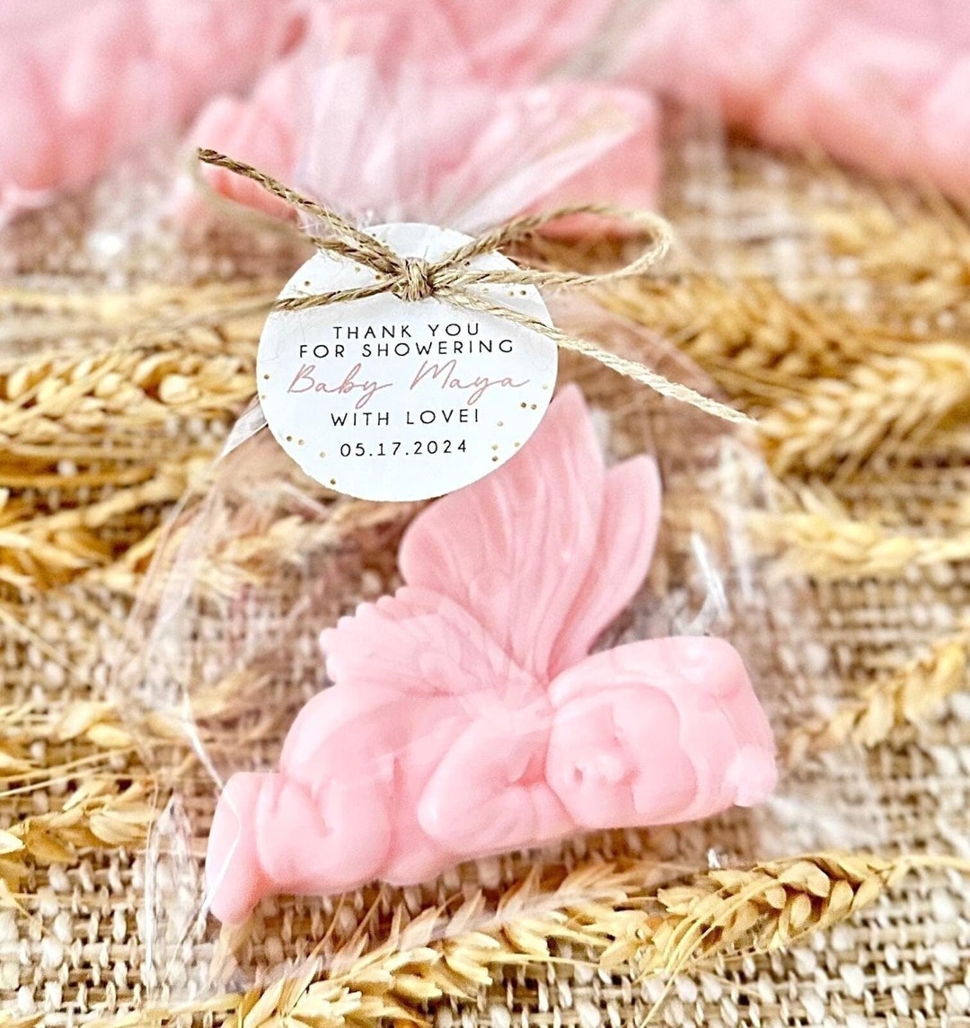 Sleeping Angel Soaps - Baby Shower Favors Girl, Baptism Gift for Guests ...