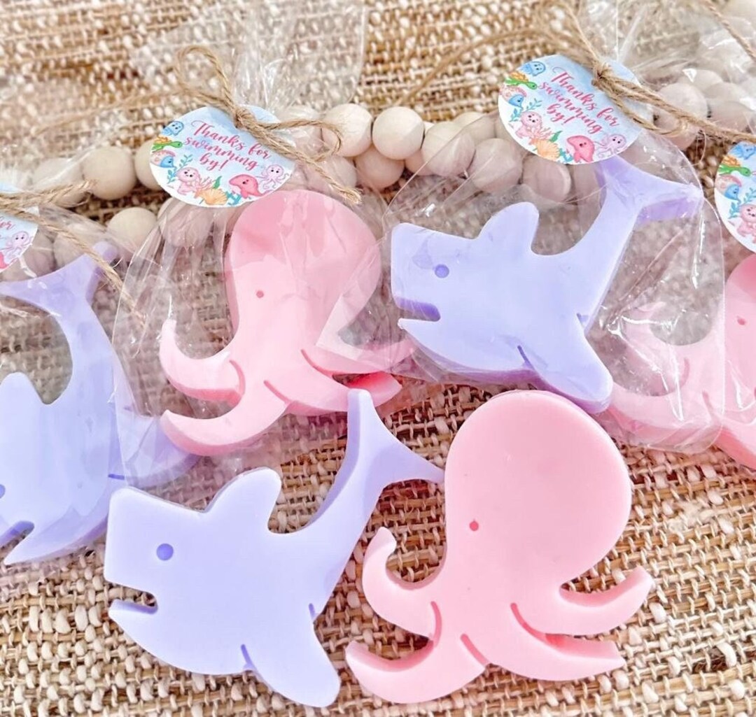 Girl Baby Shower Soap Favors Under the Sea, Ocean Nautical Theme Pink ...