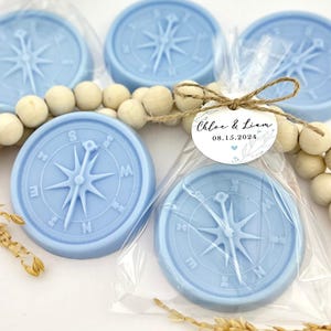 Blue Compass Soap Favors - Travel Party Decor Adventure Awaits Boy Baby ...