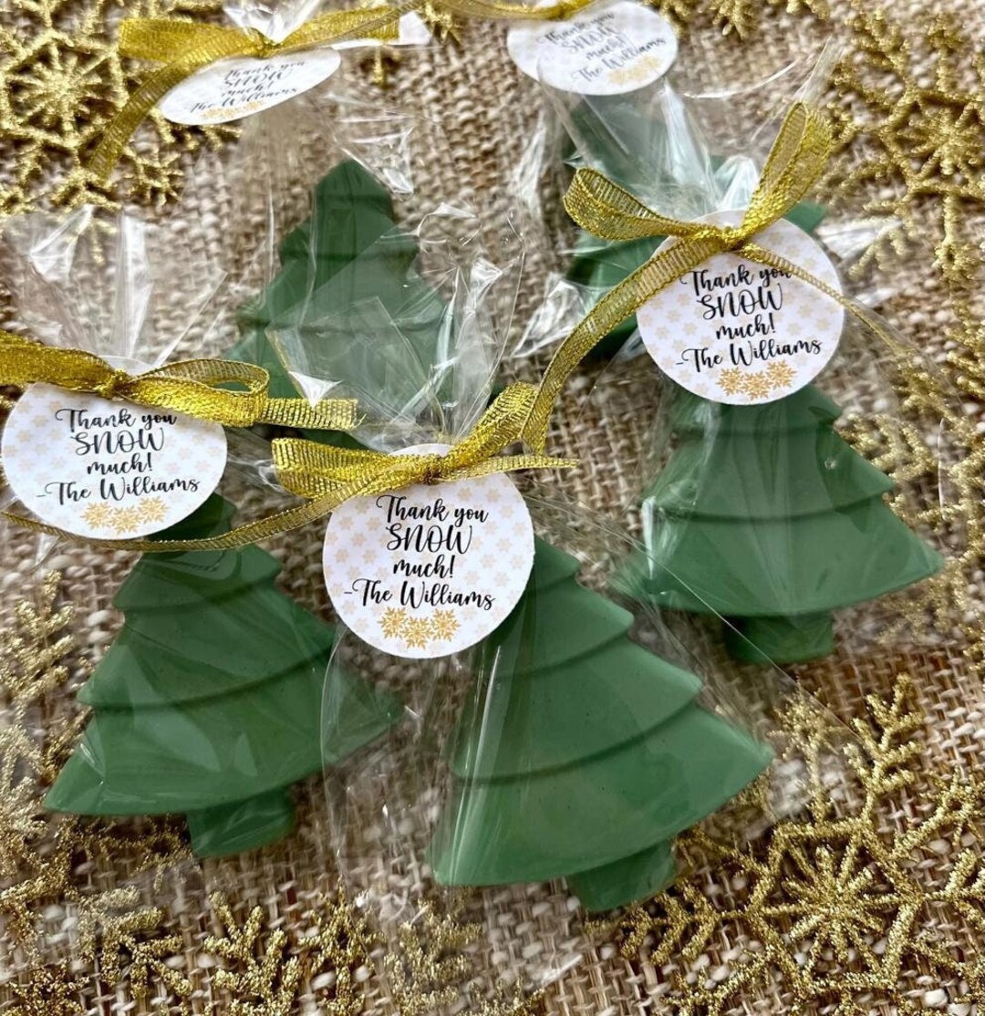 Christmas Tree Soaps - Winter Baby Shower Favors, Christmas Soap Gifts ...