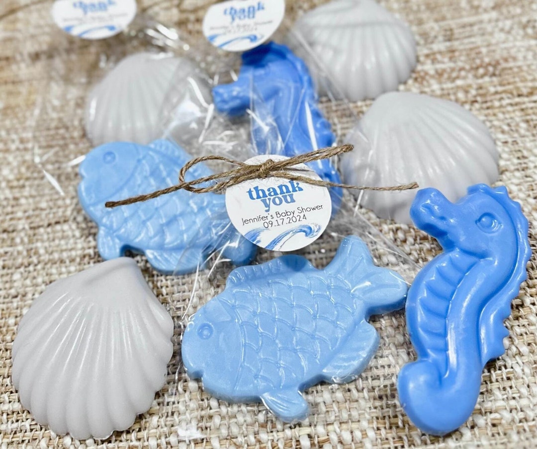 Ocean Themed Soaps - Under the Sea Baby Shower Favors, Nautical Party ...