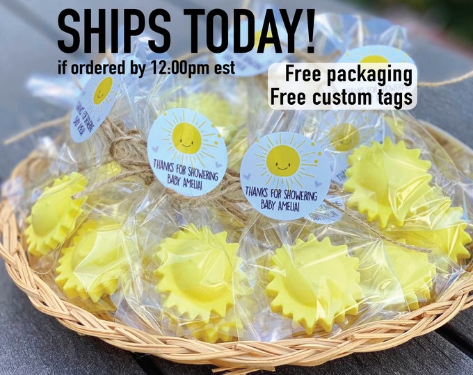 Sun Baby Shower Soaps FRESH LEMON SCENT You Are My Sunshine Baby Shower ...