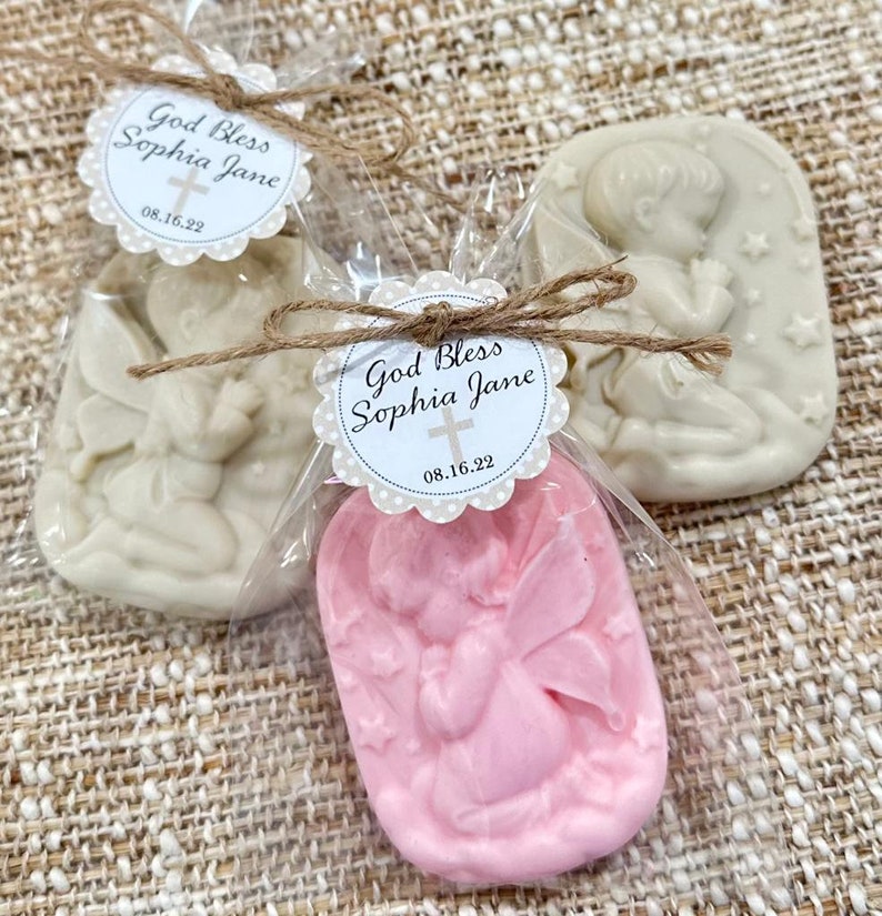 Baby Angel Soap Favors - Birthday Baptism First Communion Holy ...