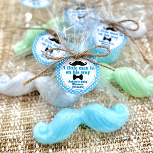 Little Man Soap Favors - Boy Baby Shower, First Birthday Decorations ...