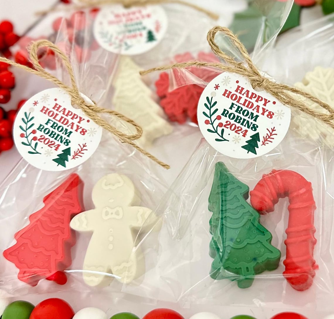 Mini Christmas Soap Gifts - 2 Soaps per Bag - Holiday Party Favors ...