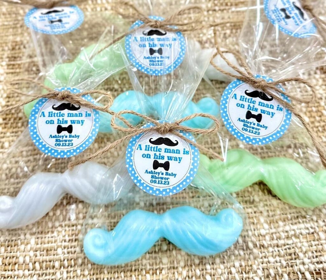 Little Man Soap Favors - Boy Baby Shower, First Birthday Decorations ...