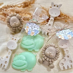 Boho Safari Animal Soaps - Jungle Baby Shower Favors, Boy Girl ...