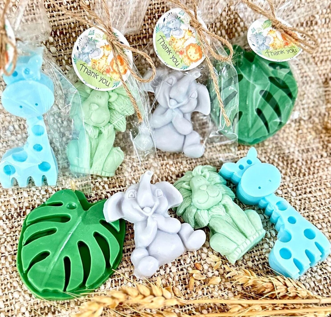 Big Safari Soap Favors - Animal Baby Shower Boy Jungle Decorations ...