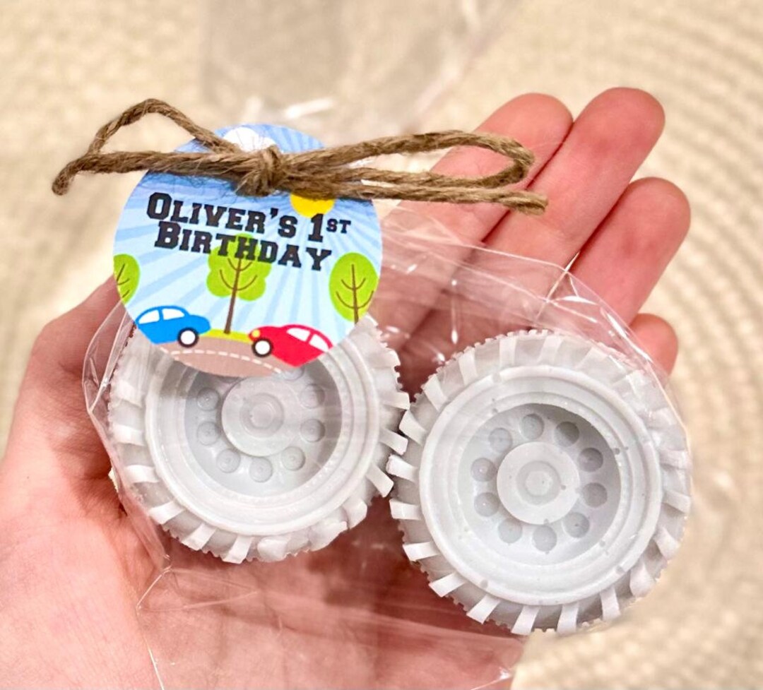 Kids Birthday Soap Favors - Wheels Boy Racing Car Theme Transportation ...