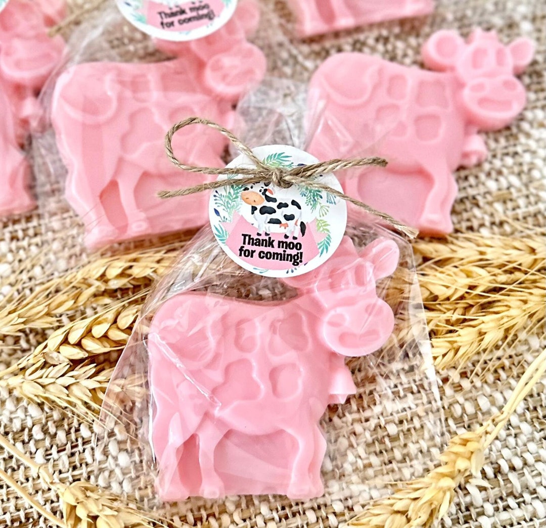 Pink Cow Soap Favors - Holy Cow I'm One, Having A Baby Shower ...